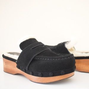 Frye | Shoes | Frye Melody Genuine Shearling Platform Clog | Poshmark